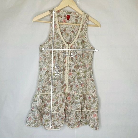 Miss Captain | Dresses | Miss Captain Womens A Line Dress Green Floral ...